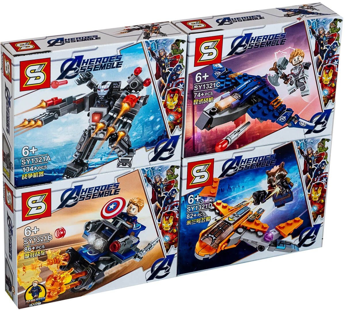 LEGO GENERICO SY1321 HEROES ASSEMBLE (ABCD)